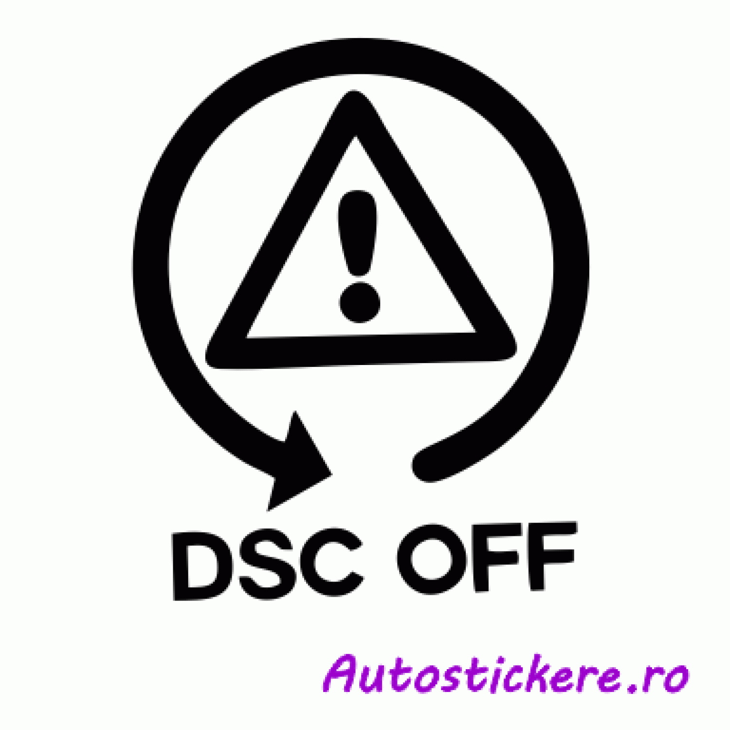 Stickere Auto - DSC OFF - Eleganță și Durabilitate pentru Mașina Ta
